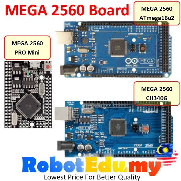Mega 2560 Atmel ATMEGA2560 / CH340G / PRO MINI (EMBED) Large Size UNO R3 Board MEGA2560 Arduino ...