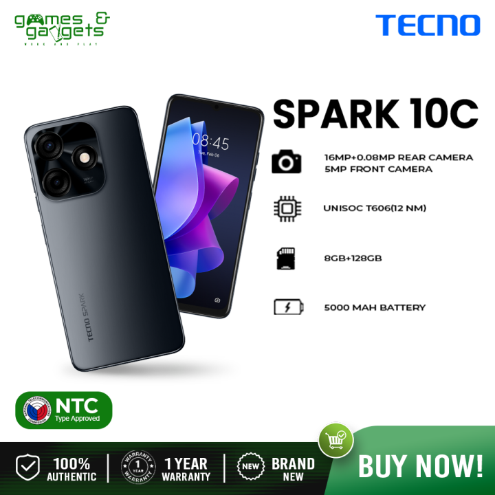 Tecno Spark 10C 4G 4Gb+128Gb I 8Gb+128Gb | Lazada PH