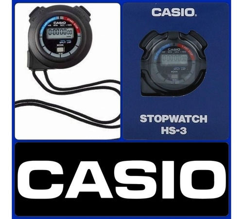 CASIO STOPWATCH นาฬิกาจับเวลา สีดำ รุ่น HS-3 | Lazada.co.th