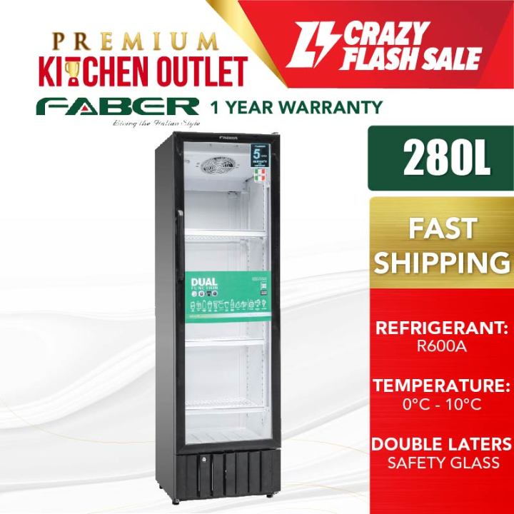 【Own Truck Delivery】Faber 280L Fresco Display Chiller Showcase FRESCO ...