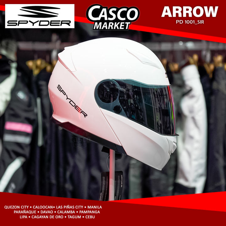 SPYDER ARROW PLAIN COLOR PD MODULAR DUAL VISOR MOTORCYCLE HELMET ...