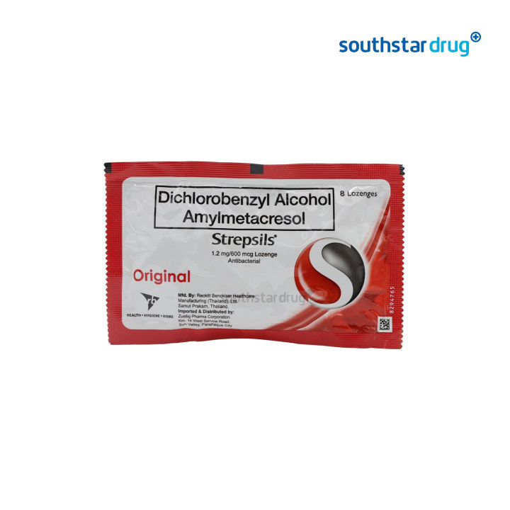 Strepsils Original 1.2 mg / 600 mcg Lozenge 8s | Lazada PH