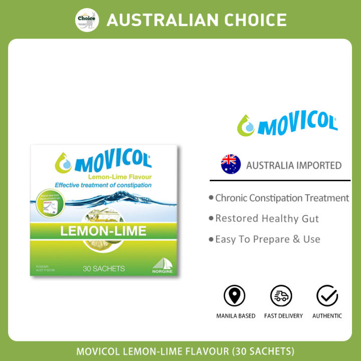 Movicol Lemon-Lime Flavour Powder 30 Sachets | Lazada PH