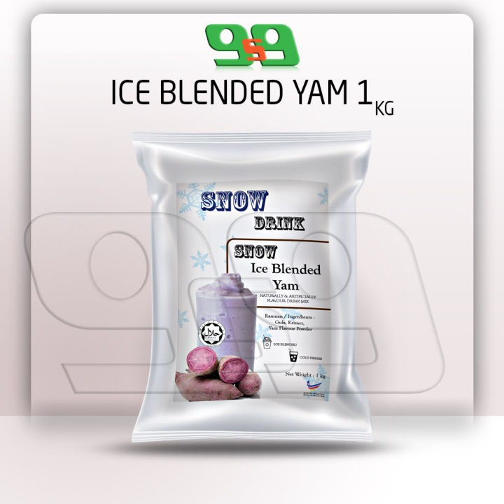 READY STOCK! SNOW ICE BLENDED INSTANT PREMIX POWDER 1KG - YAM (100% ...