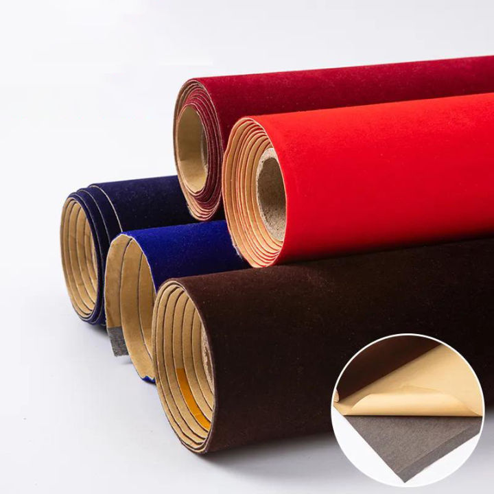 Self Adhesive Velvet Flocking Liner Jewelry Drawer Peel Sticker DIY ...