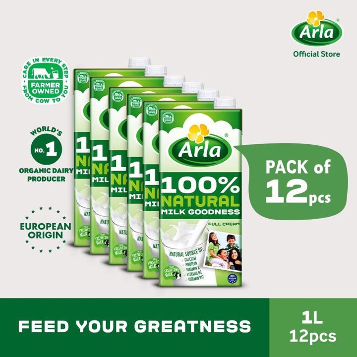 Arla Full Cream Milk 1L 12-Pack | Lazada PH
