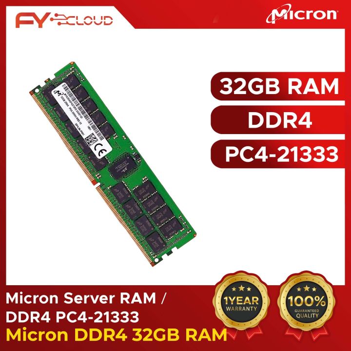 DDR4 32GB RAM│Micron Server RAM│DDR4 PC4-21333 RDIMM│Desktop Memory | Lazada PH