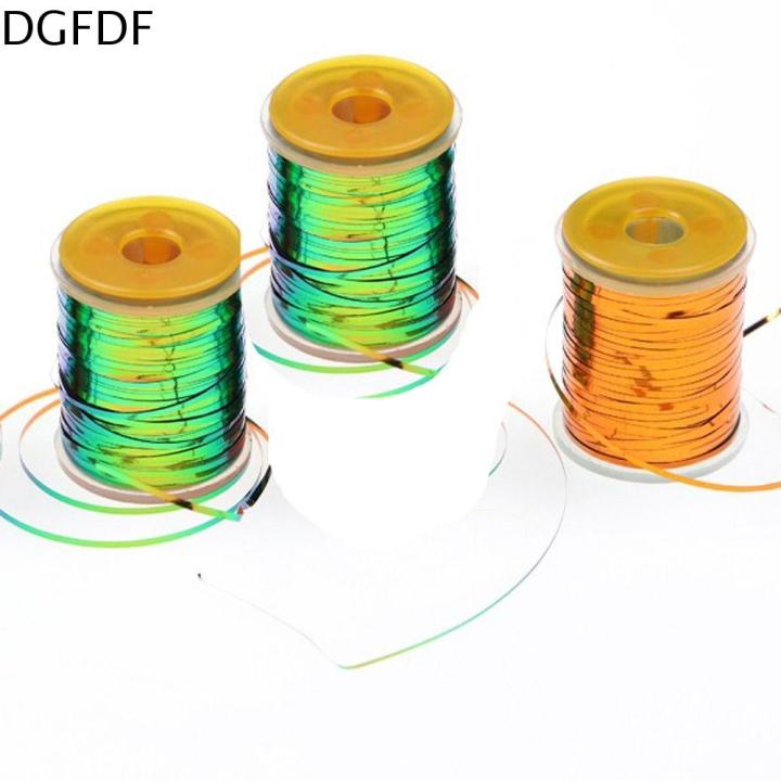 DGFDF แมลงวันน้ำเค็ม นกยูงสีเขียว/สีส้ม ดิ้นแบนสองโทน Midges ดิ้นส้ม ...