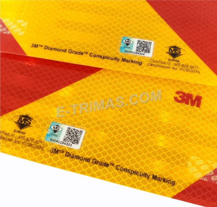 3M™ Diamond Grade™ Conspicuity Markings Type 1 & 2 with SIRIM JPJ ...