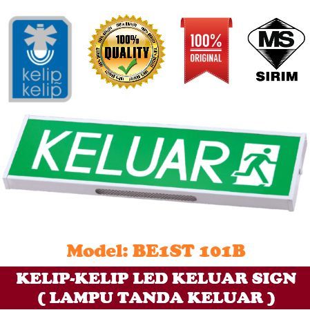 🔥SIRIM + BOMBA APPROVED🔥 KELIP-KELIP LED Keluar Sign Lampu Tanda Keluar ...