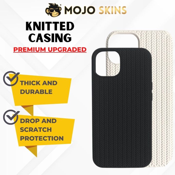 MojoSkins Korean INS Knitted Casing Drop Protection Liquid SIlicone ...