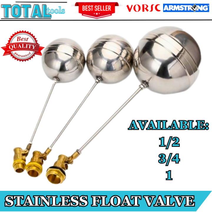 STAINLESS / PVC FLOAT BALL VALVE 1/2 3/4 1 | Lazada PH