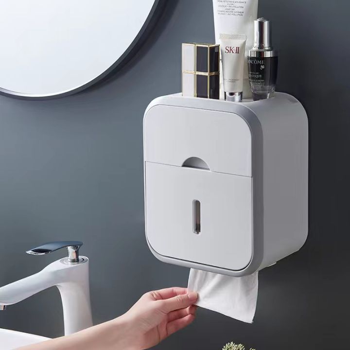 Bathroom Tissue Dispenser for Multifold Paper Towels Tissue Storage Box ...