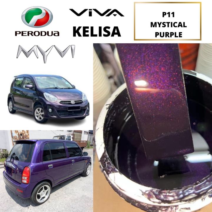 PERODUA VIVA KELISA MYVI - P11 MYSTICAL PURPLE - 2K Paint / Cat Bancuh ...