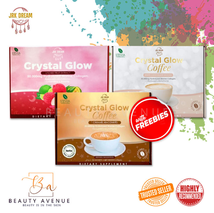 [VARIATION] JRK Dream Crystal Glow LYCHEE , Crystal Glow COFFEE CARAMEL ...