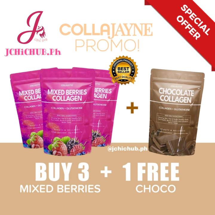 BUY 3 FREE 1 CollaJayne PROMO BUNDLE! [COLLAGEN + GLUTATHIONE ...