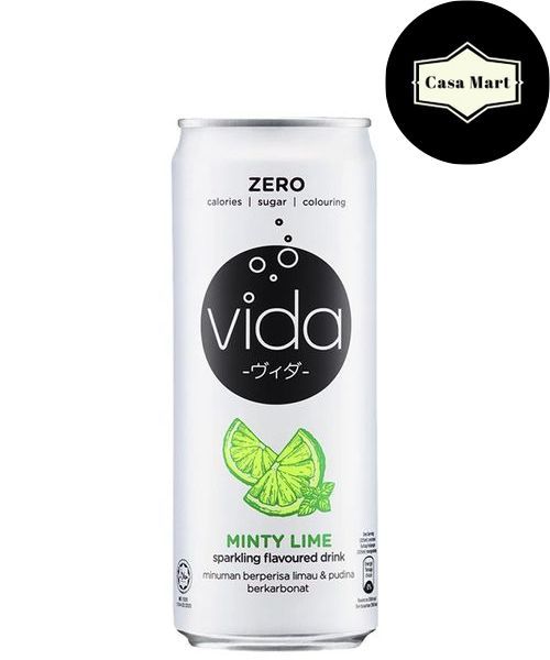 Vida Zero Minty Lime Sparkling Drink 325g | Lazada