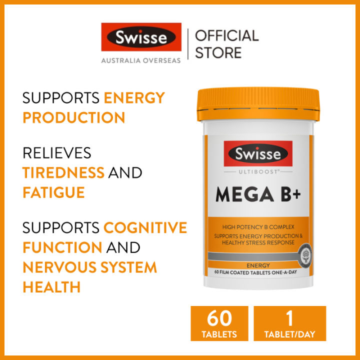 Swisse Ultiboost Mega B+ 60 Tablets (EXP:09 2026) | Lazada Singapore