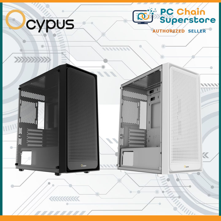 Ocypus C50 BK / WH High Airflow mATX Casing - Dust Protection / Dot ...