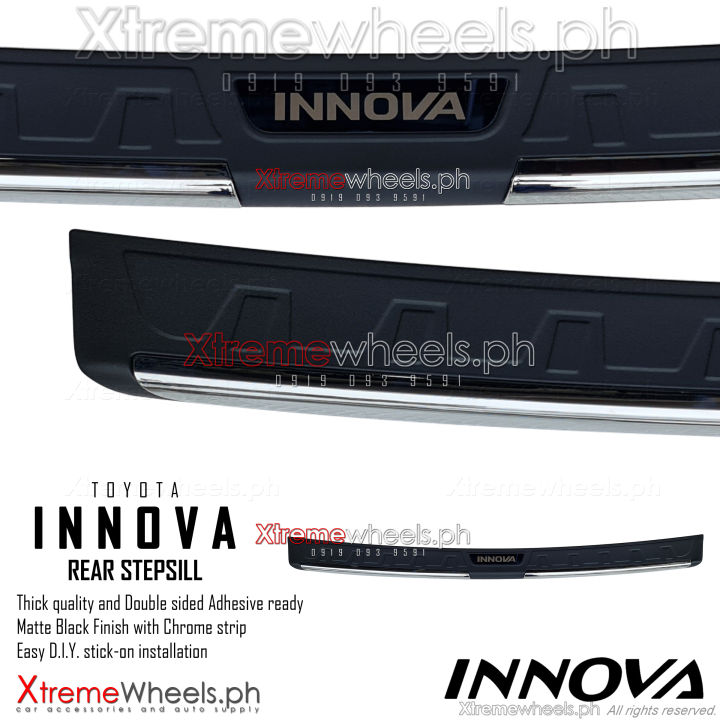 Toyota Innova 2016-2024 Black Chrome Thailand Made Rear Bumper ...