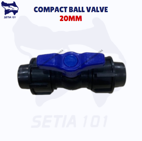 COMPACT BALL VALVE HEAVY DUTY POLY HDPE PP UPVC 20MM/STOPCOCK PIPE/POLY BALL VALVE | Lazada