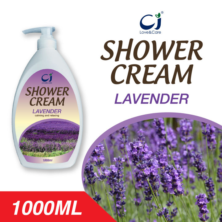 CJ SHOWER CREAM (1000ML) - Lavender / Krim Mandian Bunga Lavender | Lazada