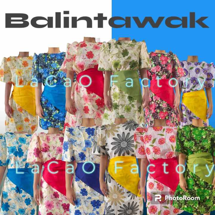 LACAO FILIPINO TRADITIONAL ATTIRE FILIPINIANA BALINTAWAK | Lazada PH