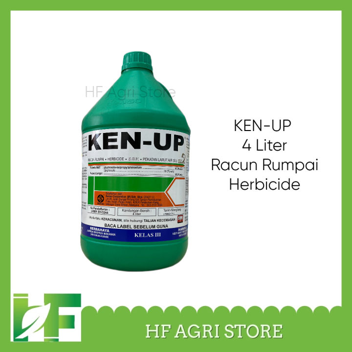 KEN-UP ® 4 Liter / Racun Rumpai / glyphosate-isopropylsmmonium 41% ...