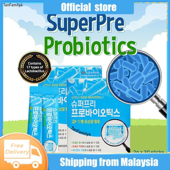 Super Pre Probiotics (30 sachets x 2g) Prebiotics Probiotics ...