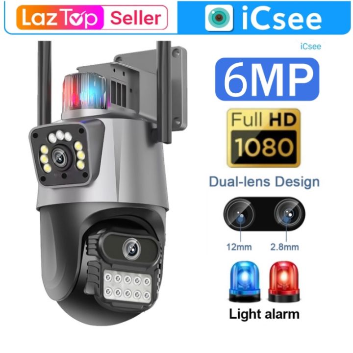 ICsee dual lens cctv camera outdoor Waterproof 360 Smart Wifi Camera ...