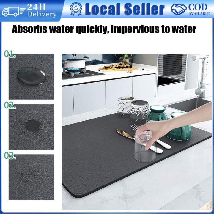 Kitchen Countertop Bar Counter Coffee Mat Waterproof Heat Resistant ...