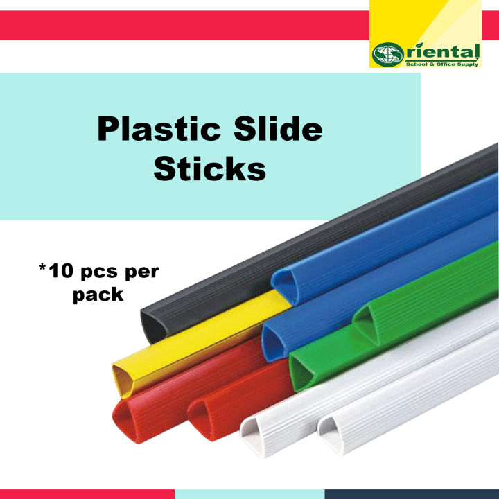 Set of 10 Plastic Slide Sticks for Short Sliding Folder - Sliding ...