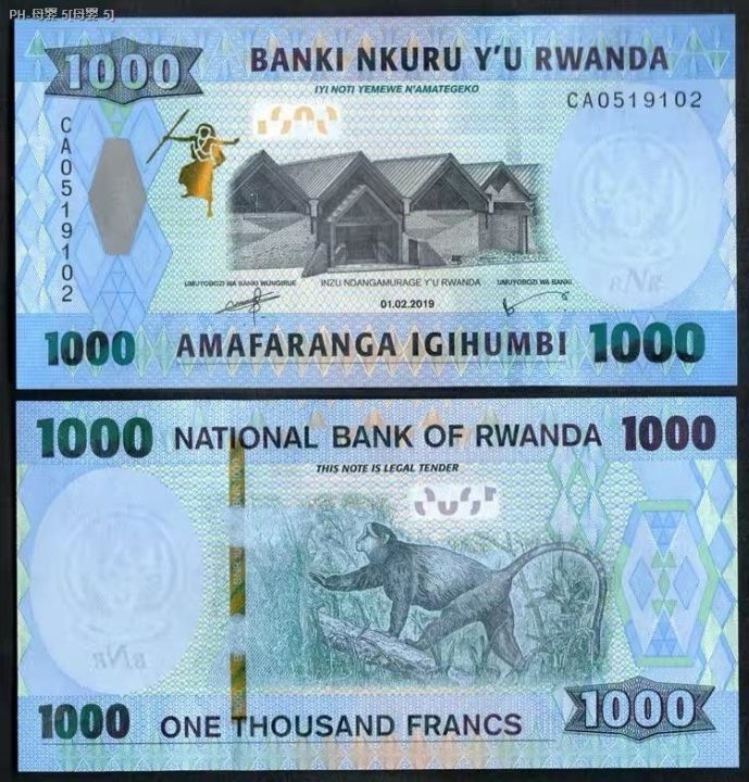 New Collection Rwandan 1000 Franc Foreign 2019 | Lazada PH