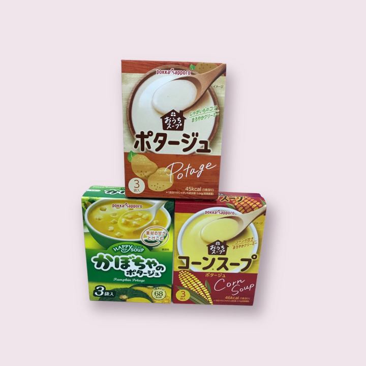 Pokka Sapporo Japanese Potage Soup Instant Soup 3 serving per pack | Lazada PH