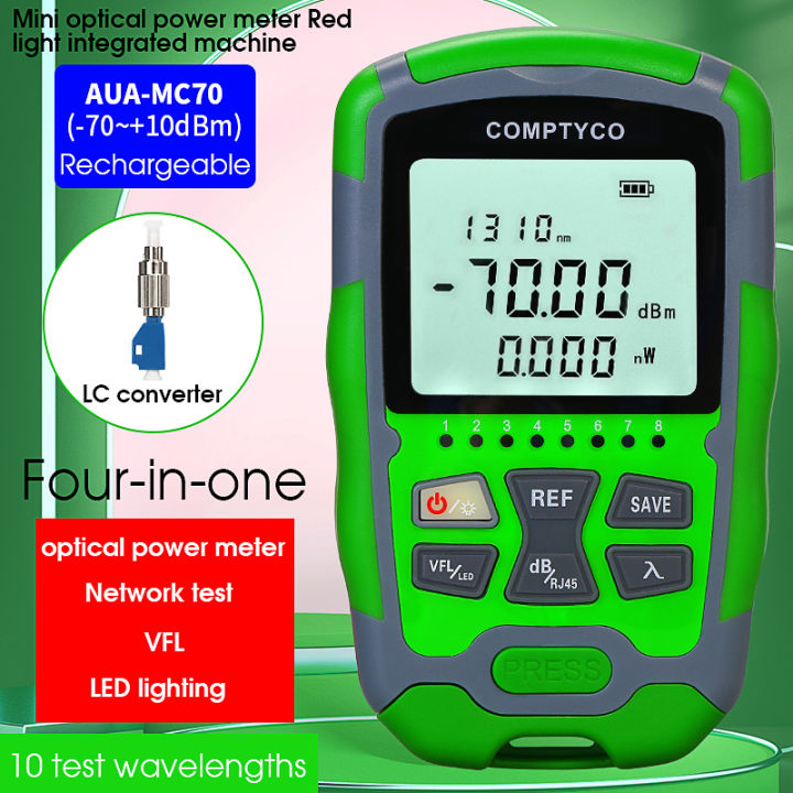 COMPTYCO AUA-MC70 Optical Power Meter 4 in 1 Multifunction Fiber ...