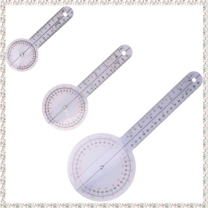 (FIWG) 3-Piece Goniometer 6/8/12 Inch Occupational Therapy Protractor ...