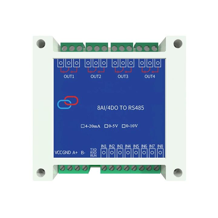 【original】 Conversion Module Analog 4-20ma 0-5v 0-10v To Rs485 Modbus Rtu Protocol 2 4 8 Channel ...
