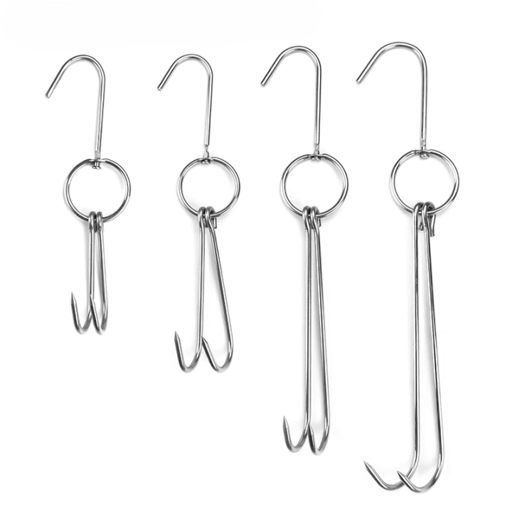 Steel Meat Hook 3 Head Meat Hook Besi Gantung Daging Ayam Meat Hook ...