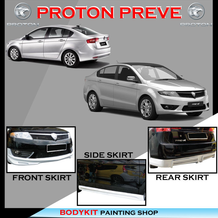 PROTON PREVE FULLSET SKIRTING (FRONT SKIRT ,SIDE SKIRT, REAR SKIRT ...