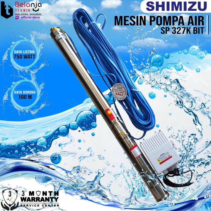 Pompa Air Satelit - Submersible Shimizu SP 327K BIT 1HP 2 Inchi ...