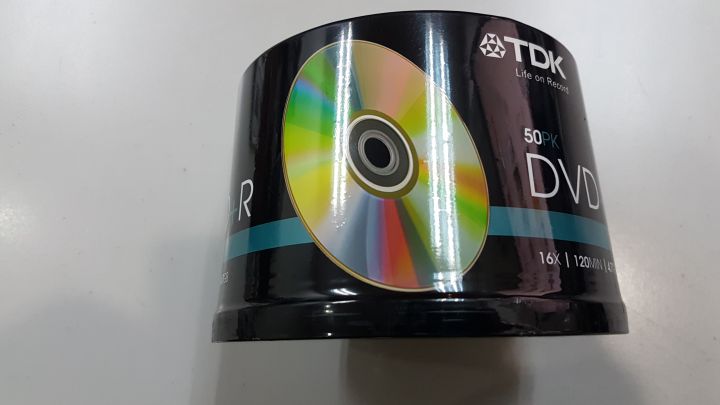 DVD+R TDK Original 16X 120Min 4.7GB 50 Discs | Lazada