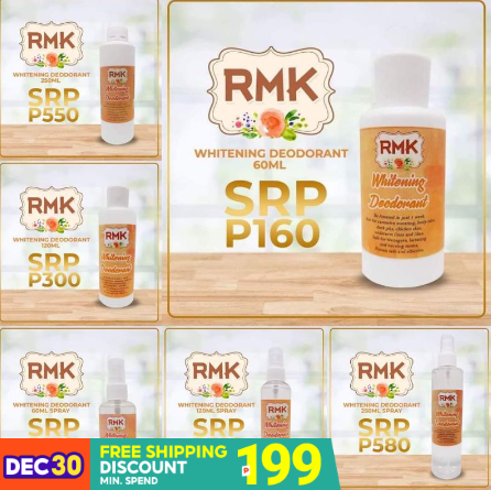 ORIGINAL RMK Whitening Deodorant 60ml/120ml/250ml | Lazada PH
