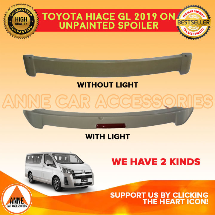 Spoiler for Toyota Hiace GL Grandia 2019 2020 2021 2022 2023 Model High ...