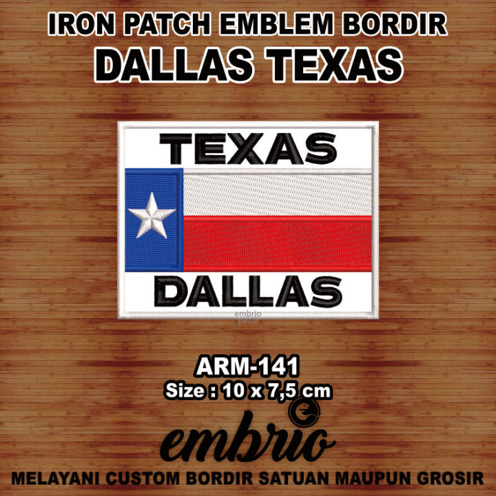 ARM-141 - Patch Texas Dallas Flag US Army Jaket Top Gun Jacket Patches ...