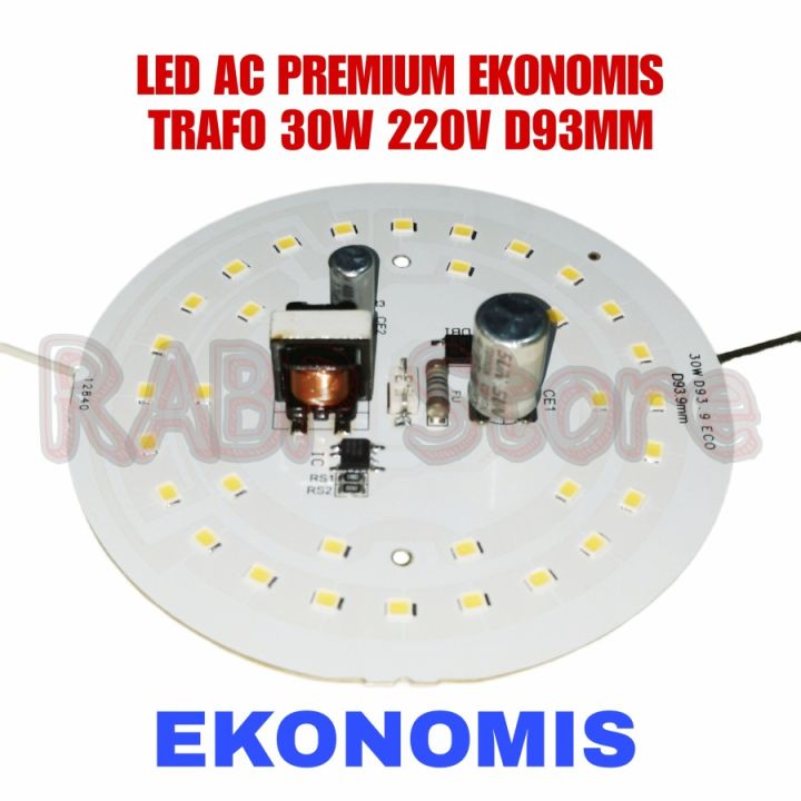 PCB LED AC PREMIUM EKONOMIS TRAFO 30W 220V DIAMETER 93MM - LED AC ...