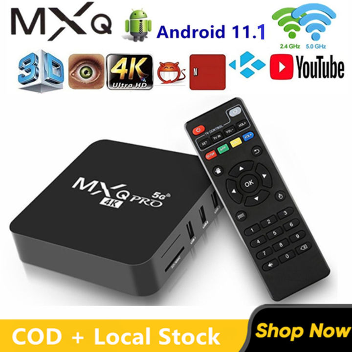 [Local Stock] M X Q PRO 4K 5G TV Box Android 11.1 Smart TV Box 8G RAM+ ...