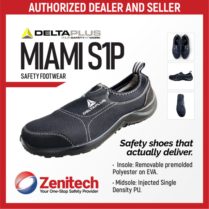 DELTA PLUS Miami S1P 2018 Safety Shoes Protective Shoe PPE | Lazada PH