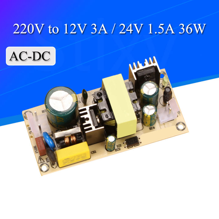 AC-DC 12V3A 24V1.5A 36W Switching Power Supply Module Bare Circuit 220V ...