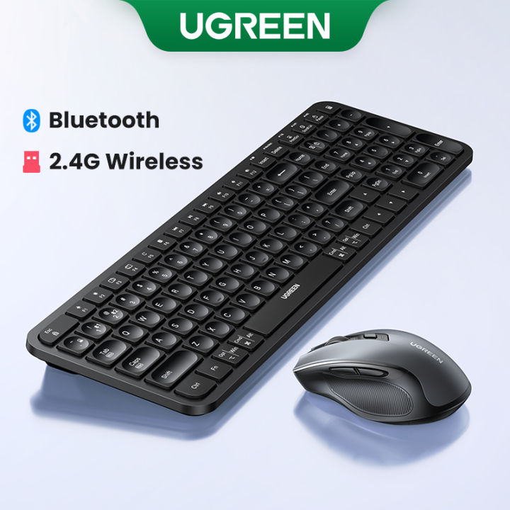 UGREEN Mice and Keyboard Wireless Bluetooth & 2.4GHz Keycaps for Laptop ...