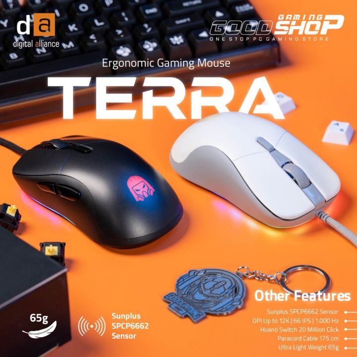 Digital Alliance Terra Ergonomic RGB - Gaming Mouse | Lazada Indonesia